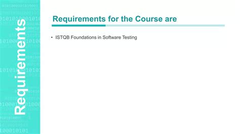 Istqb Advanced Test Manager Training Course Ppt