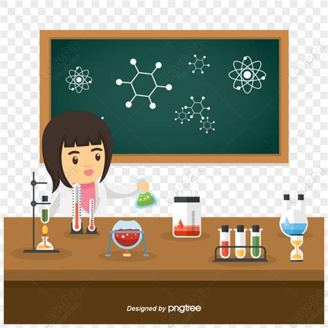 벡터 자유형 만화 과학자실험화면여자 Png 일러스트 무료 다운로드 Lovepik