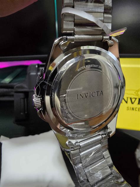 Black Dial Invicta Watch With Waterproof Shockproof Case Stainless