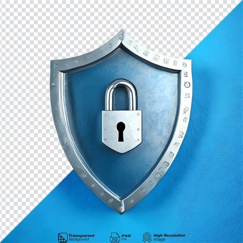 Premium Psd Shield Web Secure Lock Icon Symbol Isolated On