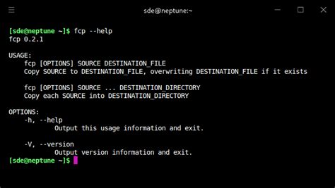 fcp - faster alternative to cp - LinuxLinks