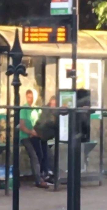 Couple Caught Having S X At Bus Stop In Broad Daylight In Front Of
