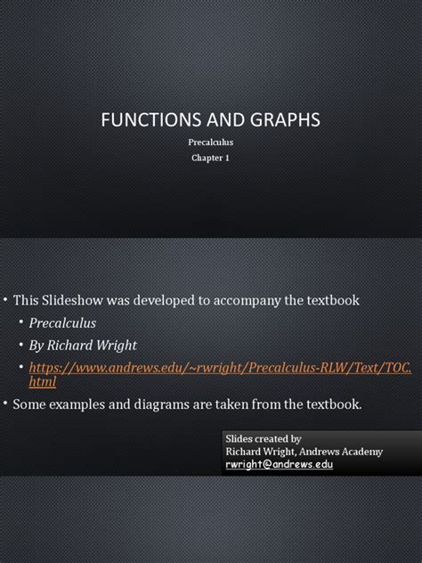 Precalculus Functions And Graphs Pdf Cartesian Coordinate System Line Geometry