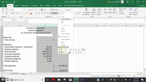 How To Prepare Financial Statements In Excel Livewell