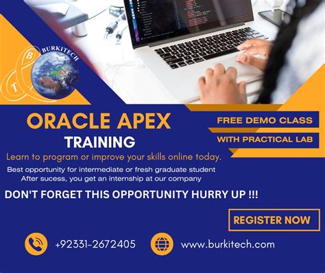 Burki Technologies Pvt Ltd On Linkedin Oracleapextraining Lowcodedevelopment