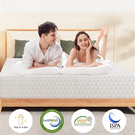 Coolhut 10 Inch Memory Foam Mattress Queen Size Cooling Gel Mattress