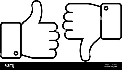Thumbs Up Black And White