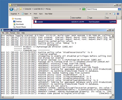 troubleshooting msi installation with msiexec exe log tibbsforge