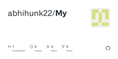 GitHub Abhihunk My