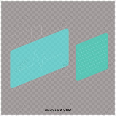 파란색 미래 과학기술 가상 모니터푸른색상무데이터 Png 일러스트 무료 다운로드 Lovepik