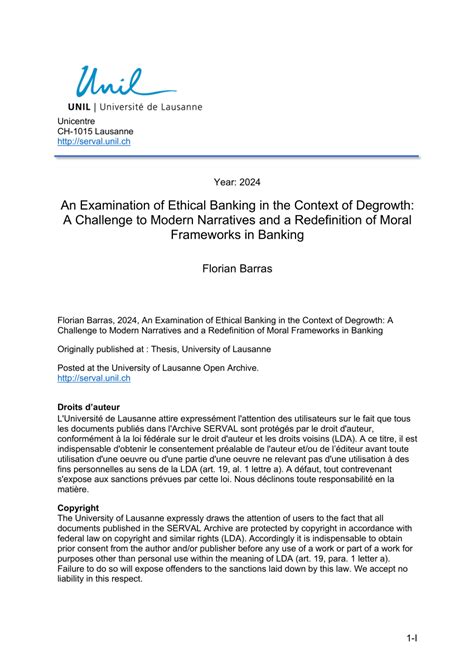 Pdf An Examination Of Ethical Banking In The Context Of Degrowth A