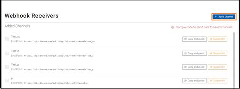 Configuring Webhook Receiver