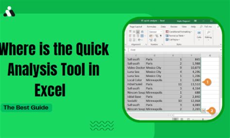 Where Is The Quick Analysis Tool In Excel The Best Guide Earn And Excel