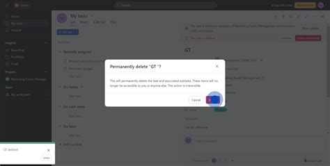 How To Delete A Task In Asana