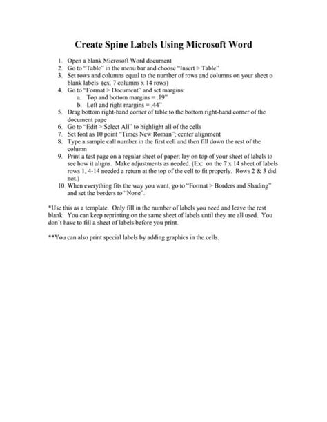 Labels Pdf