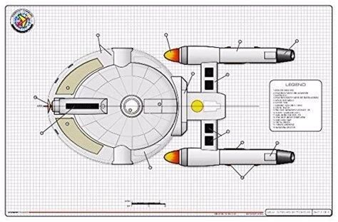 Star Trek Blueprints Archer Class U S S Longbow Ncc 1887 Schematics Plans 1901638877