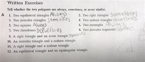 Solved Written Exercises Tell Whether The Two Polygons Are Chegg