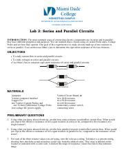 Lab Series Parallel Circuits Pdf HOMESTEAD CAMPUS DEPARTMENT OF MATHEMATICS AND SCIENCES