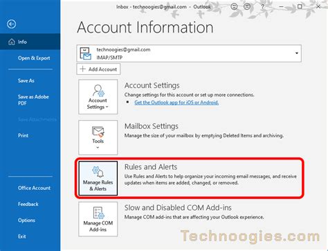 Outlook Error Reading The Rules From The Server