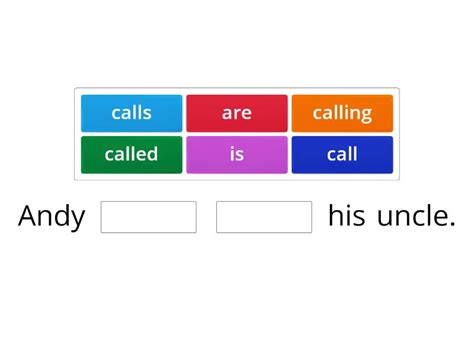 Present Continuous Missing Word