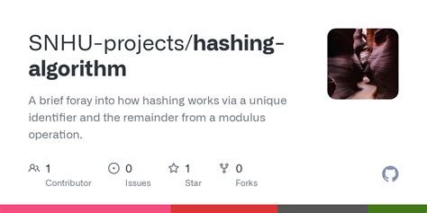 Github Snhu Projectshashing Algorithm A Brief Foray Into How