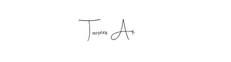 90 Touseef Ali Name Signature Style Ideas Exclusive Autograph