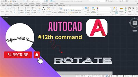 How To Use Rotate In Autocad Youtube