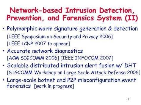 Network Based Intrusion Detection Prevention And Forensics System Yan