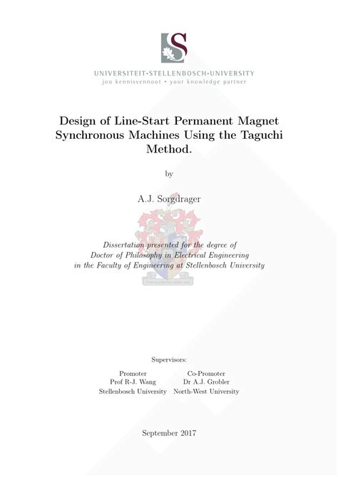 Pdf Design Of Line Start Permanent Magnet Synchronous Machines Using