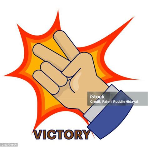 우승자 개념 승리 표현 상징 승리 손 제스처 동기 부여 비즈니스 성공의 은유 리더십 목표 달성 배경에 평면 벡터 그림 개념에 대한 스톡 벡터 아트 및 기타 이미지 Istock