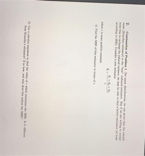 solved 2 continuation of problem 1 for many distributions