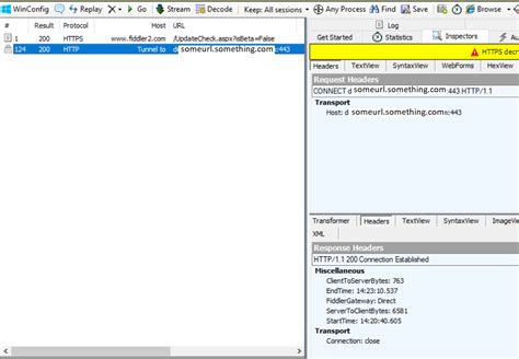 Core Interception Of Requests In Fiddler Is Not