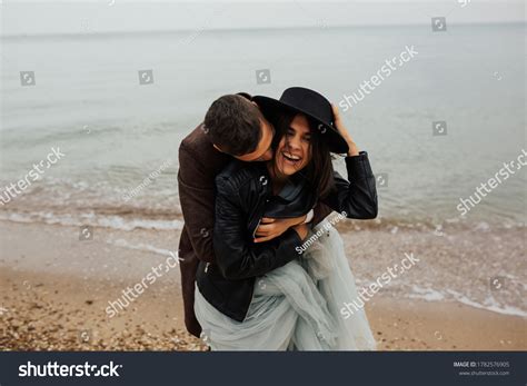 Portrait Smiling Beautiful Girl Her Handsome Stock Photo Shutterstock