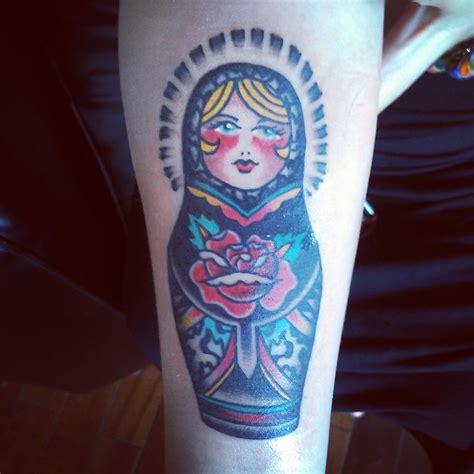 My Matryoshka Doll Tattoo Her Name Is Miroslawa Matryoshka Doll Nesting Doll Russian