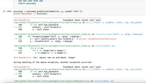 Nlp C3w3 Unqc4 Error With Evaluateprediction Nlp With Sequence Models Deeplearningai