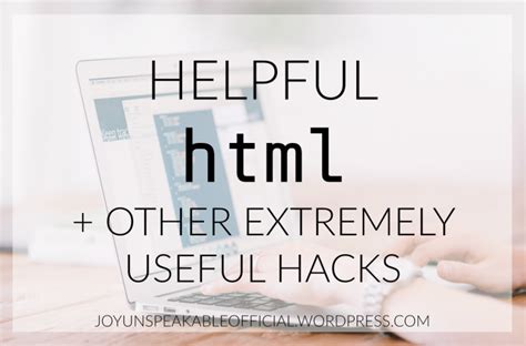 Helpful Wordpress Html Other Extremely Useful Coding Hacks Joy