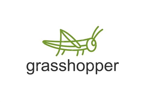 Premium Vector Grasshopper Logo Design Vector Illustration