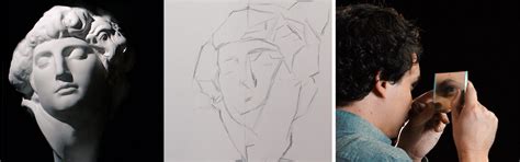 Plaster Cast Project Blocking In The Contours And First Tonal Pass New Masters Academy