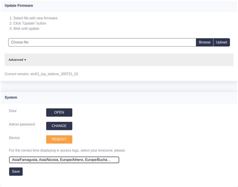 Controller Web Interface Propuskator