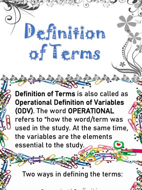 Definition Of Terms Pdf