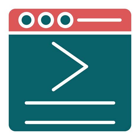 Premium Vector Vector Design Console Command Glyph Two Colorsvg Style
