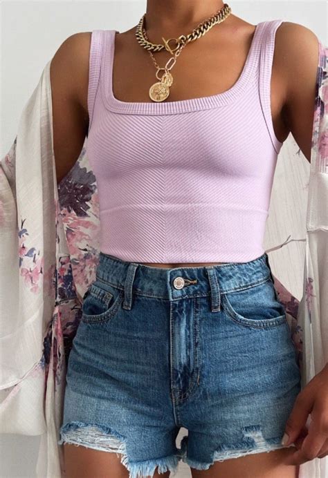 Pin By Jessica Dowdy On Summer Outfits In 2025 Pink Tank Tops Outfit