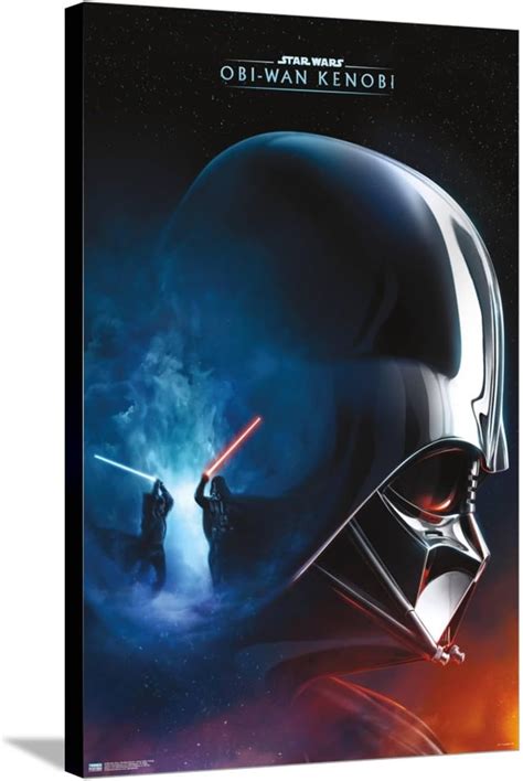 Amazon Com Trends International Star Wars Obi Wan Kenobi Darth Vader Collage Canvas Wall Poster