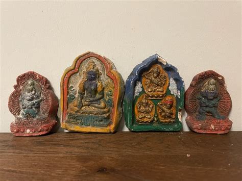 Tsa Tsa 4 Earthenware Tibet 20th Century Catawiki