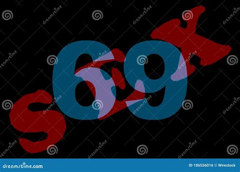 Illustration Of The Word Sex In Red And In Blue On A Black Background Stock Illustration
