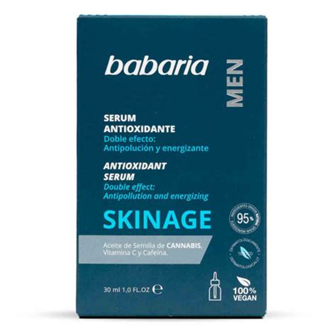 سرم مرطوب کننده و انرژی زا حاوی آنتی اکسیدان مردانه باباریا Babaria مدل Skinage حجم 30 میل