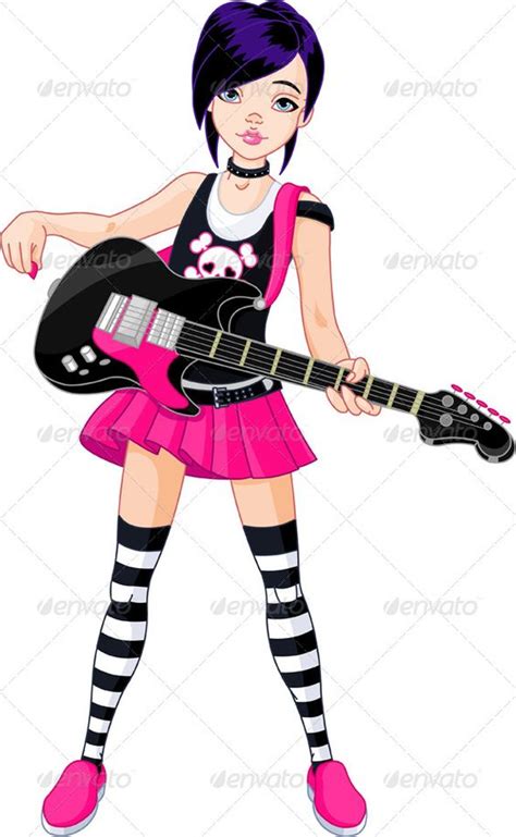 Cartoon Emo Girl Clipart At Toby Skene Blog