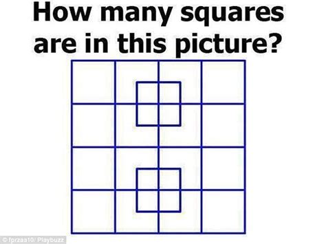 Can You Tell How Many Squares Are In This Picture Daily Mail Online