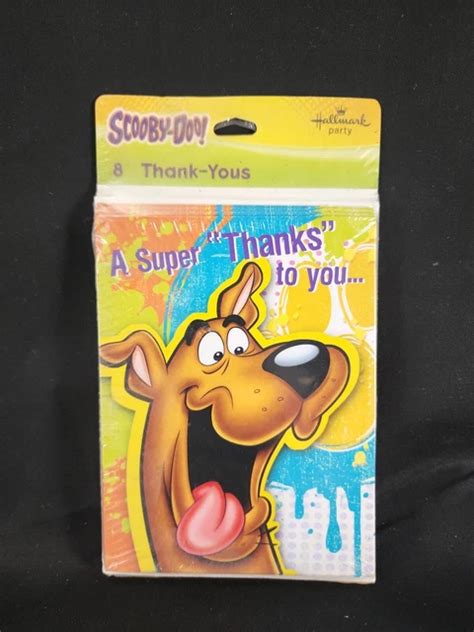 Hallmark Scooby Doo Winnie The Pooh Thank You Cards And Stickers New
