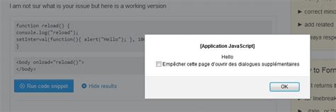 javascript setinterval not working though it should stack overflow